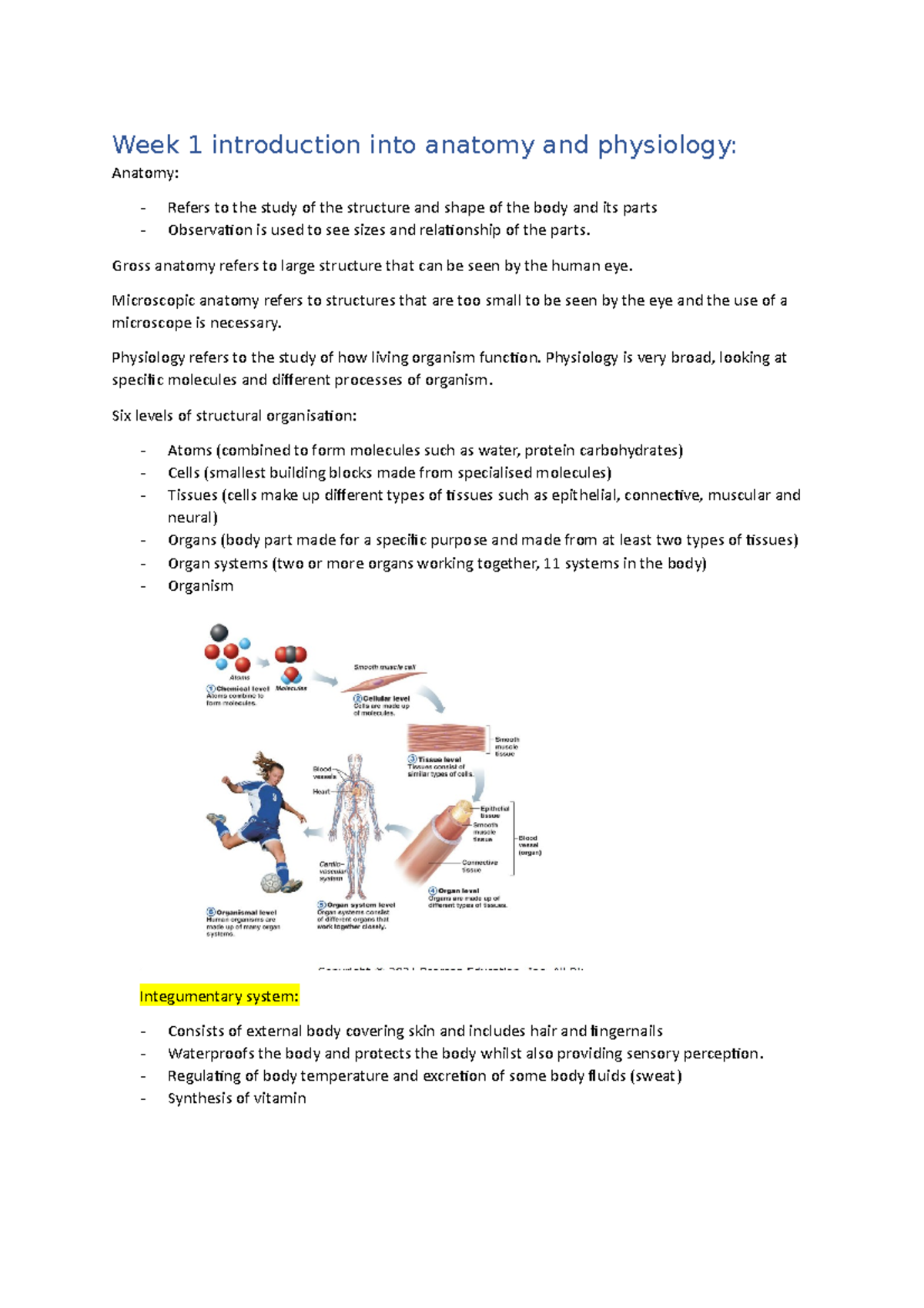 Lsb142 Anatomy And Physiology Week 1 5 Qut Week 1 Introduction Into Anatomy And Physiology