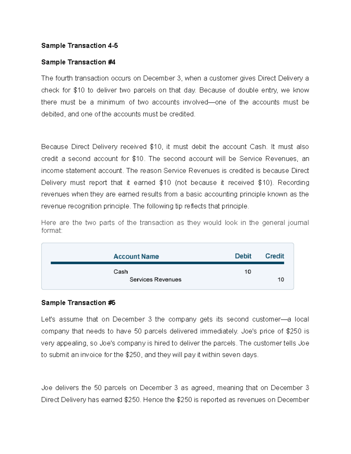 Sample Transaction 4and5 - basic Accounting - Sample Transaction 4 ...