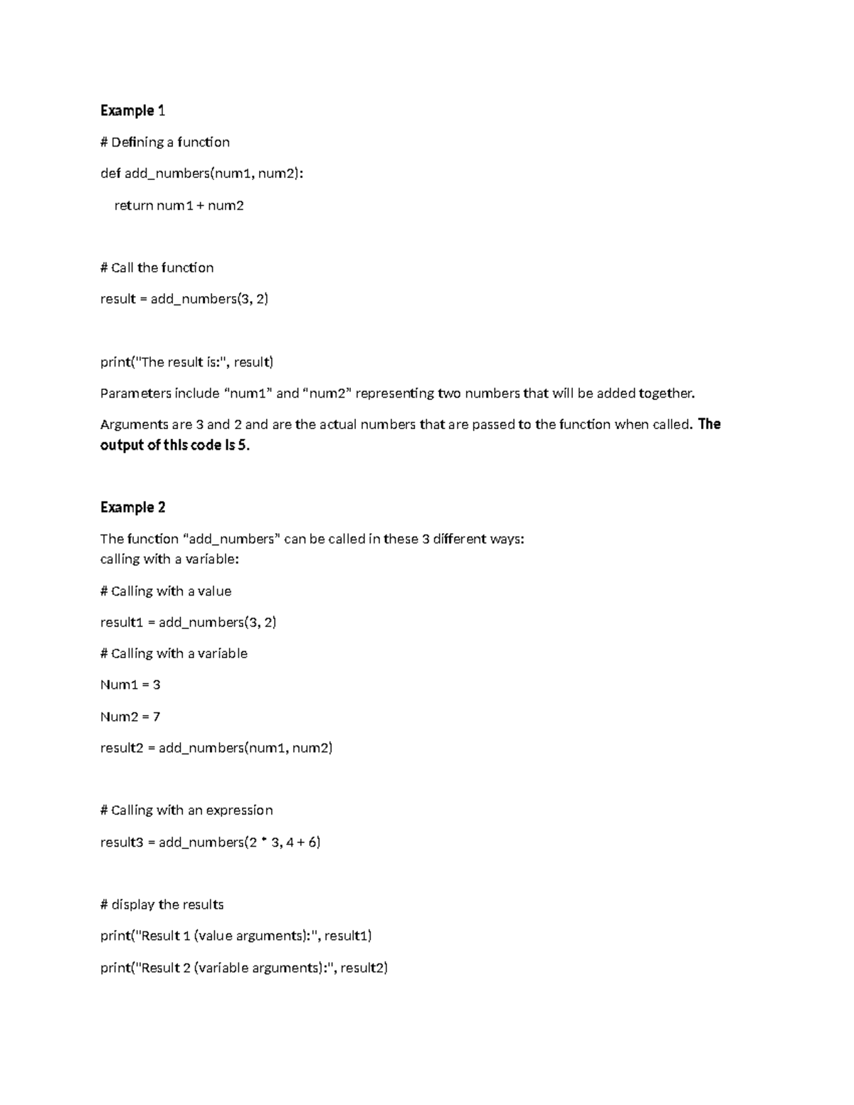 DQ 2 - not necessarily related. just posting - Example 1 Defining a ...