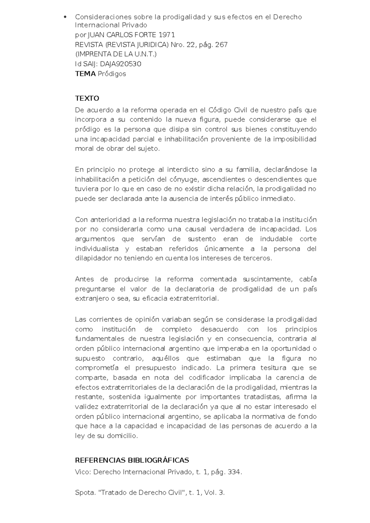 Consideraciones sobre la prodigalidad - 22, pág. 267 (IMPRENTA DE LA U ...