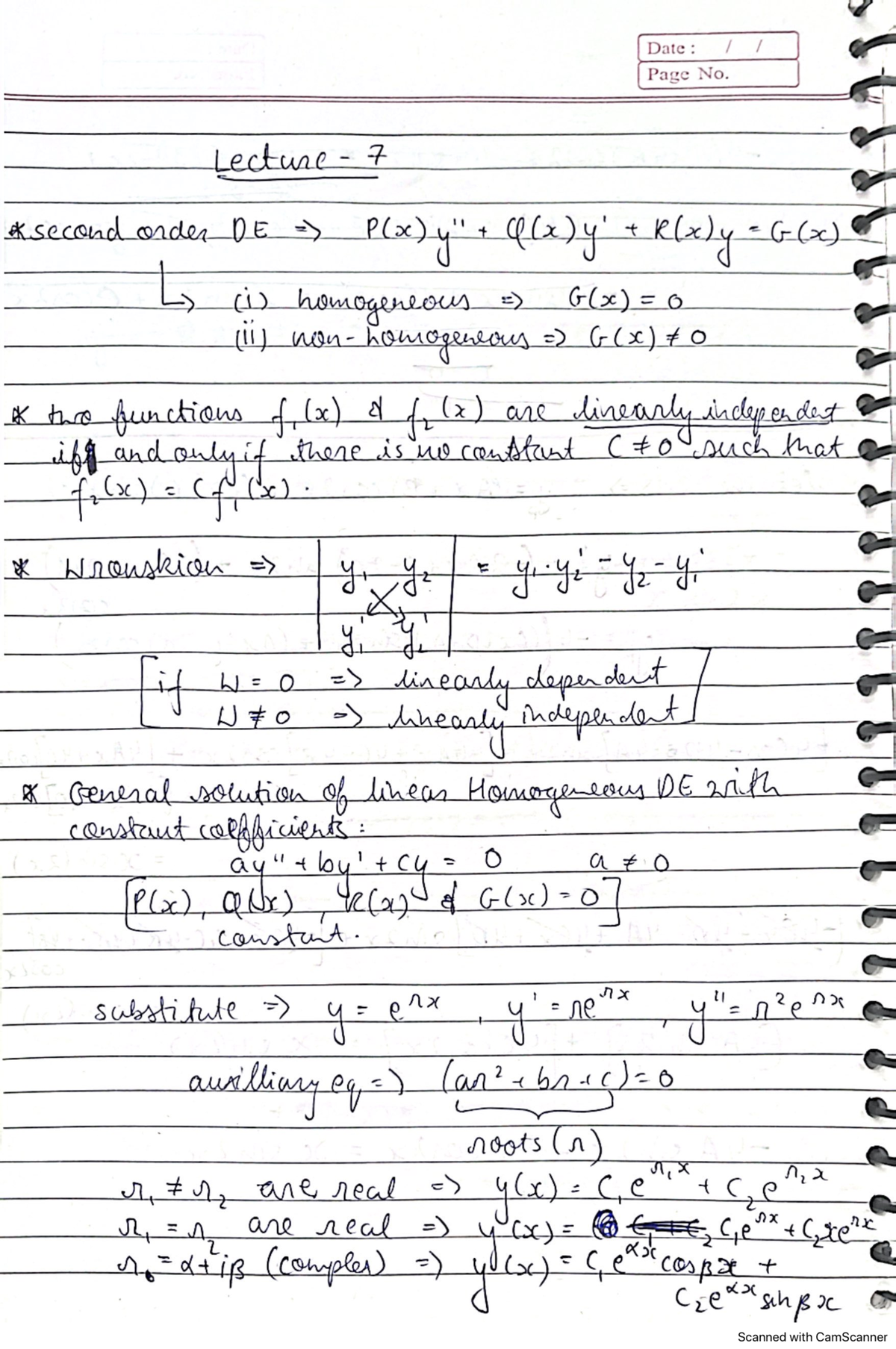 CALC TEST 2 Revision Sheet - Eng Tech 2Ma3 - Studocu