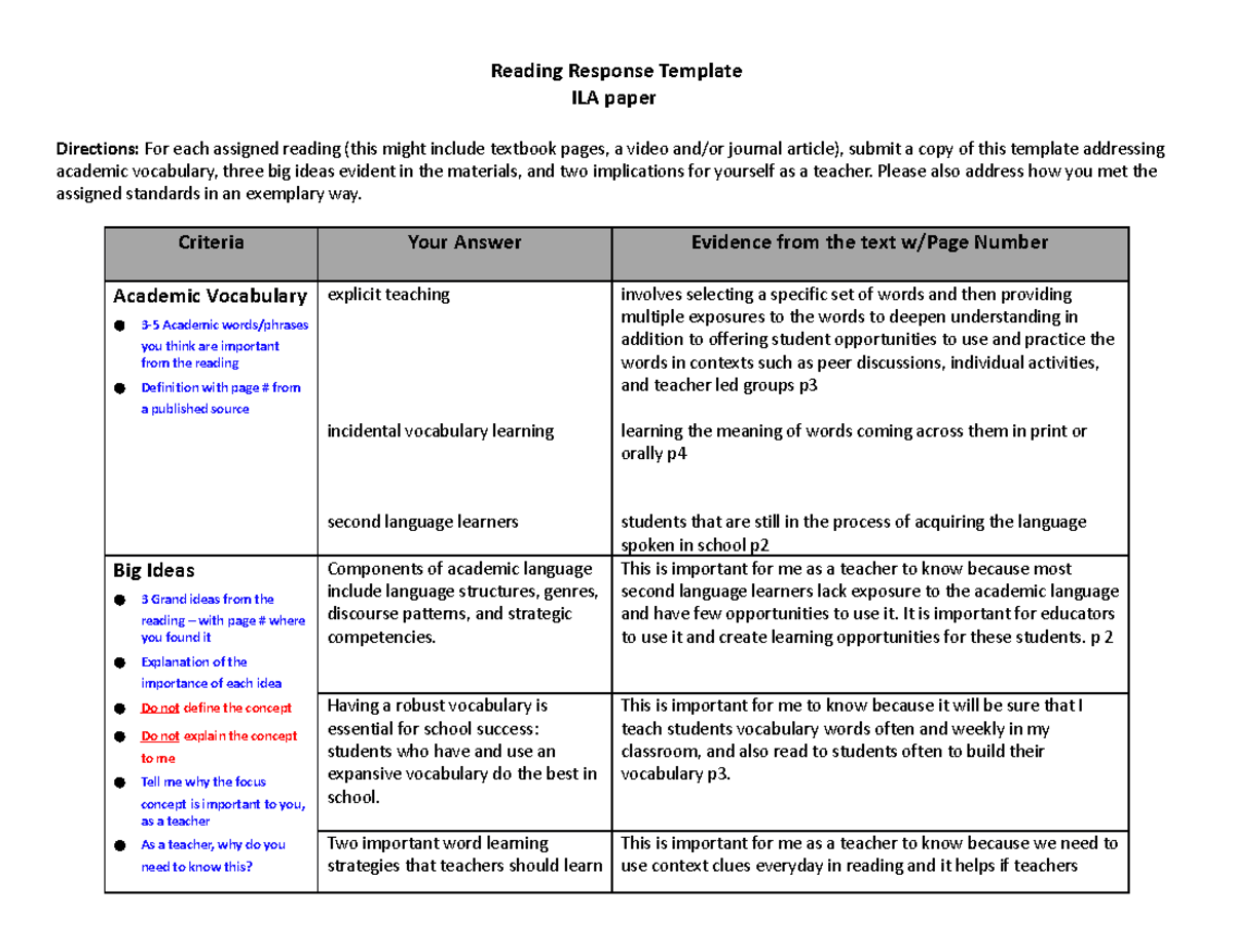 ILA Second-Language Learners’ Vocabulary and Oral Language Development ...