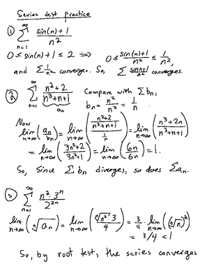 08 - Series Tests - MATH 133 LECTURE NOTES AND EXAMPLES - Math 133 ...