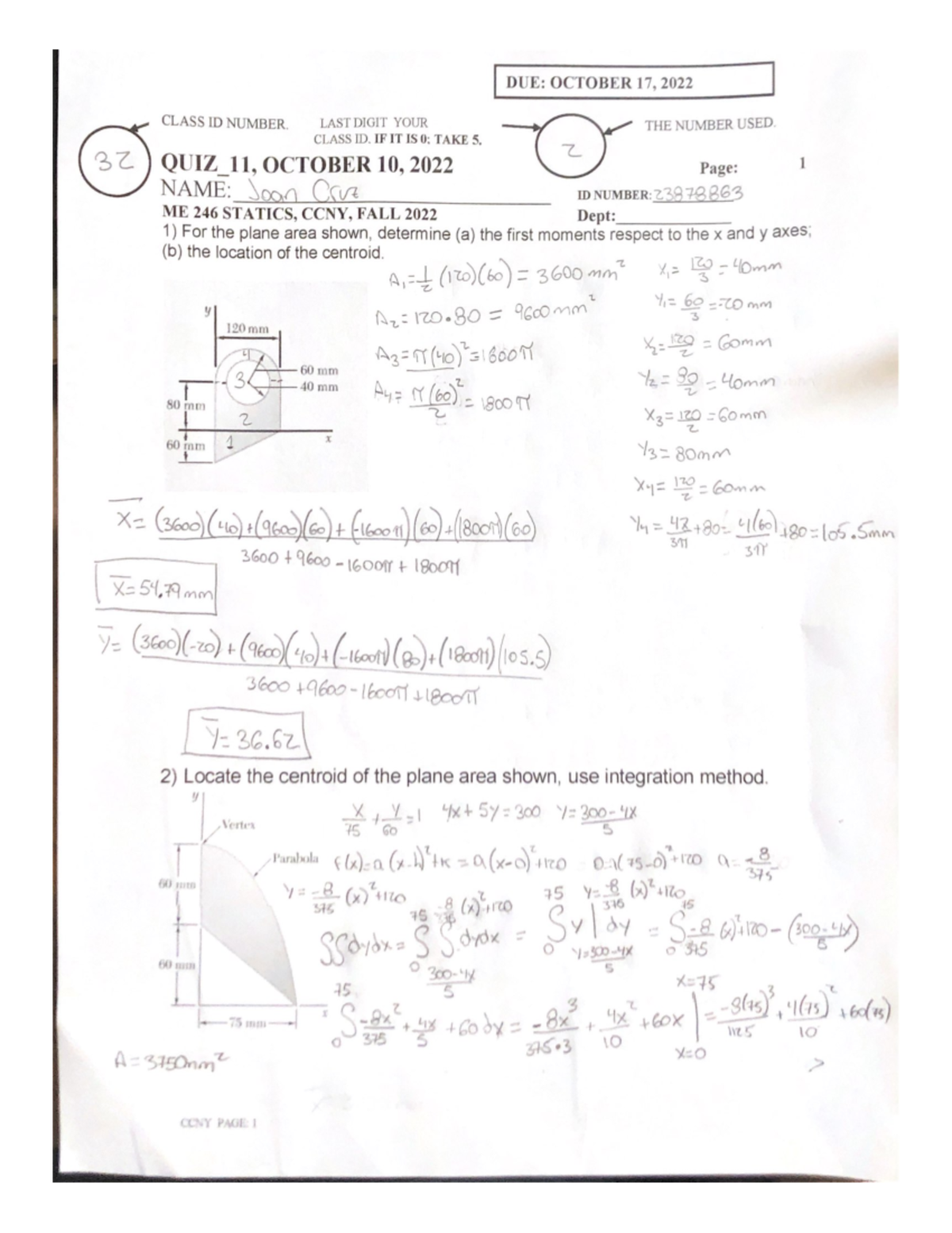 ME 246 Quiz 11Q - ME 24600 - Studocu