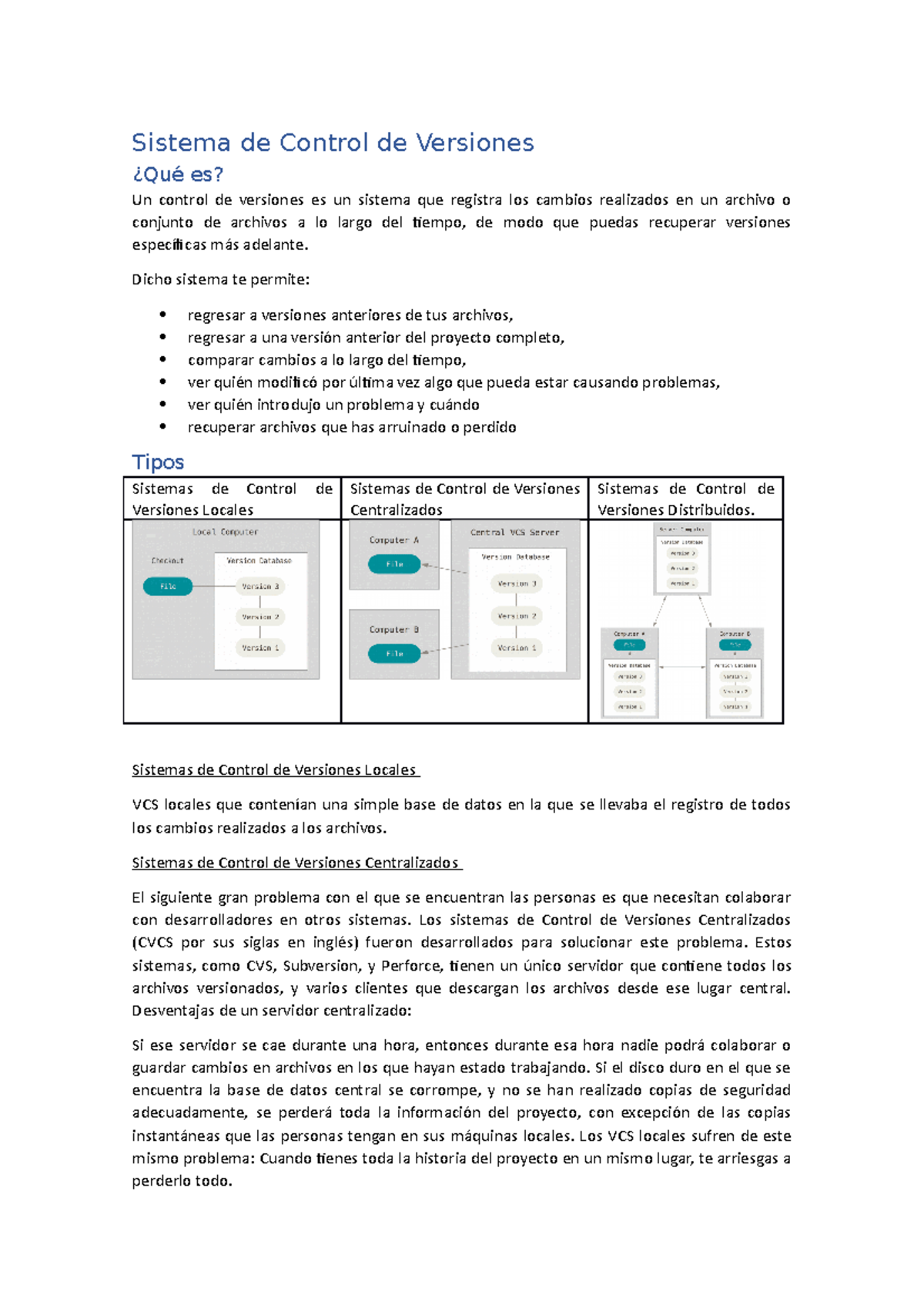 Evolución y Mantenimiento - Tema 3 - Git - Sistema de Control de ...
