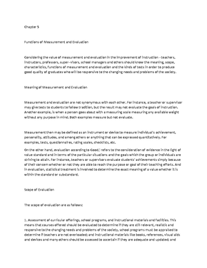 Chapter 6 Research - Chapter 6 Qualities of a Good Measuring Instrument ...