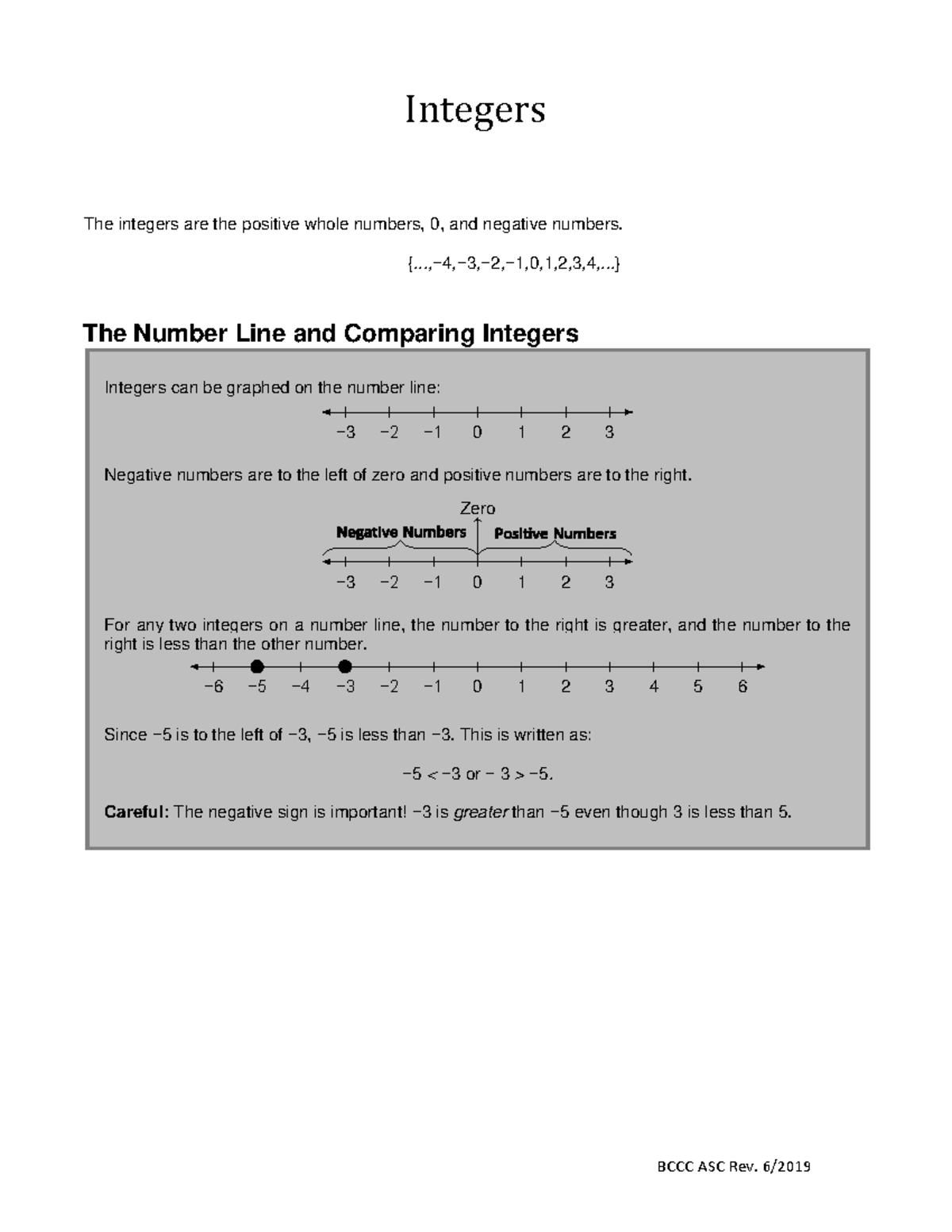Integers - Hdyyydyddydy - Integers The integers are the positive whole ...