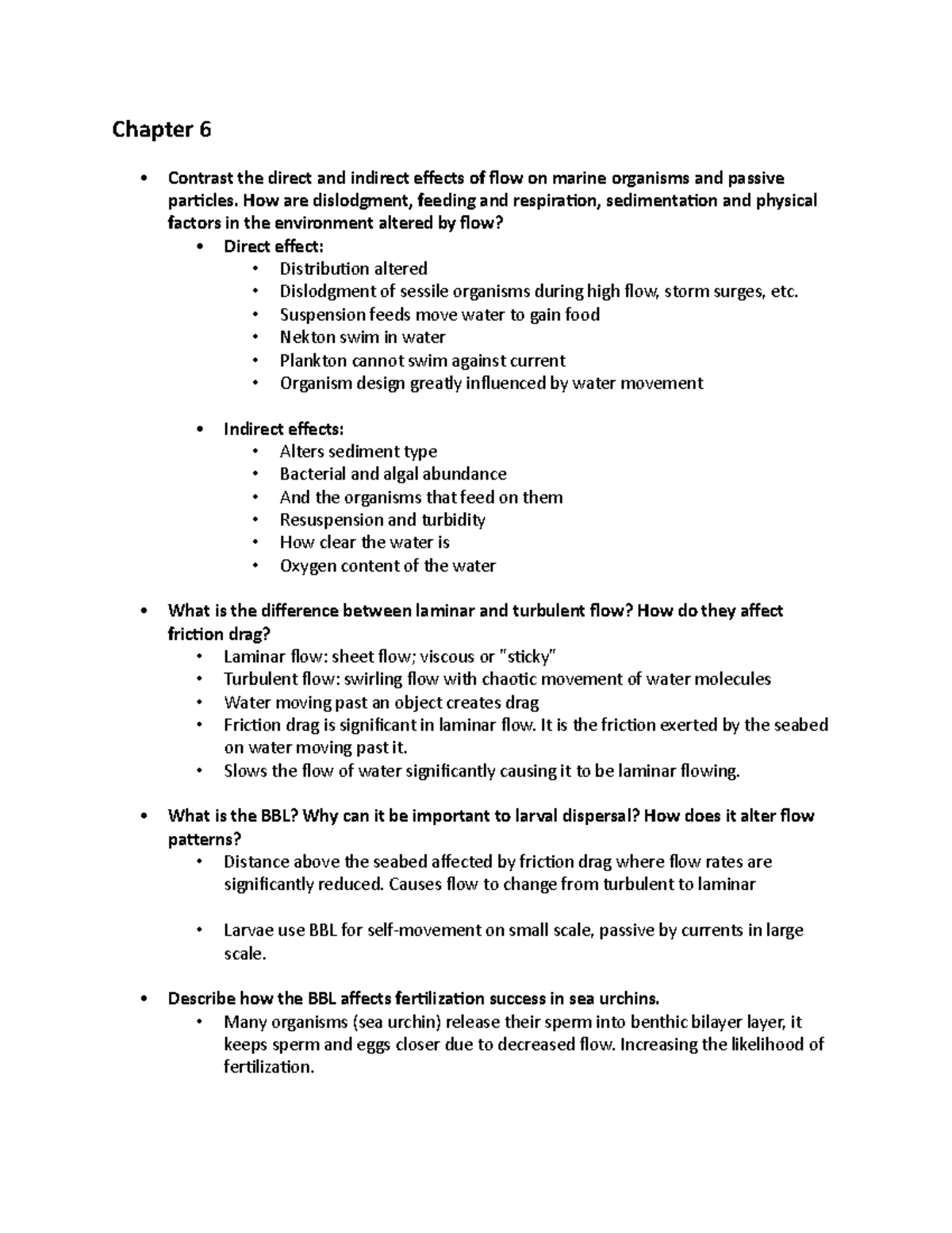 Chapter 6 - Chapter 6 Contrast the direct and indirect effects of flow ...