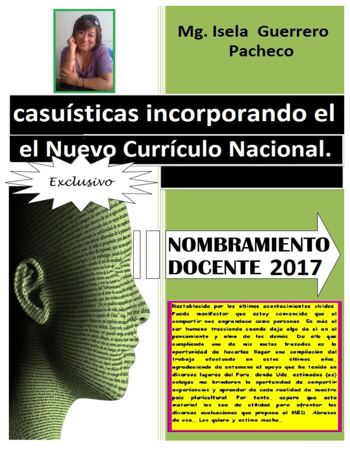 Casuistica Incorporado AL Nuevo Curriculo Nacional - TEORÍAS Y PROCESOS ...