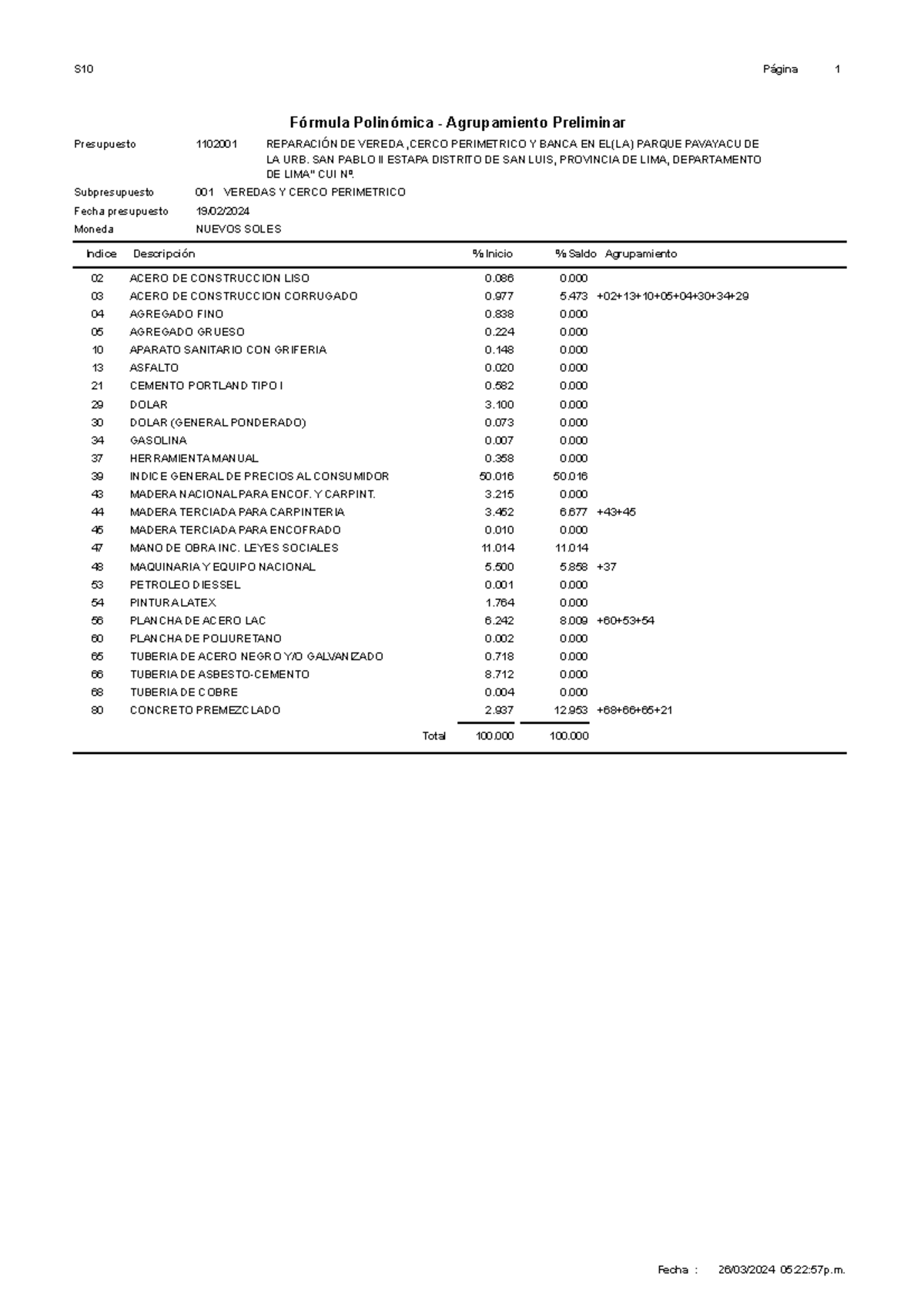 Formulapolinomica 1 - Fórmula Polinómica - Agrupamiento Preliminar ...