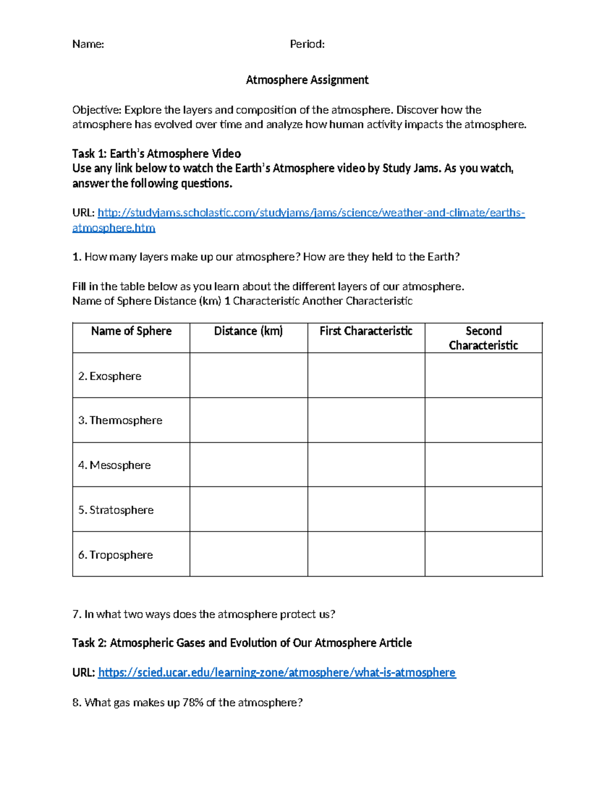 Atmo Assignment-1 - Atmo - Atmosphere Assignment Objective: Explore the ...