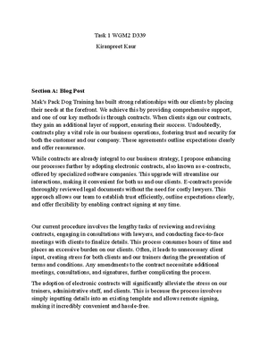 Notes - Lessons that will be on OA - D389 - Studocu