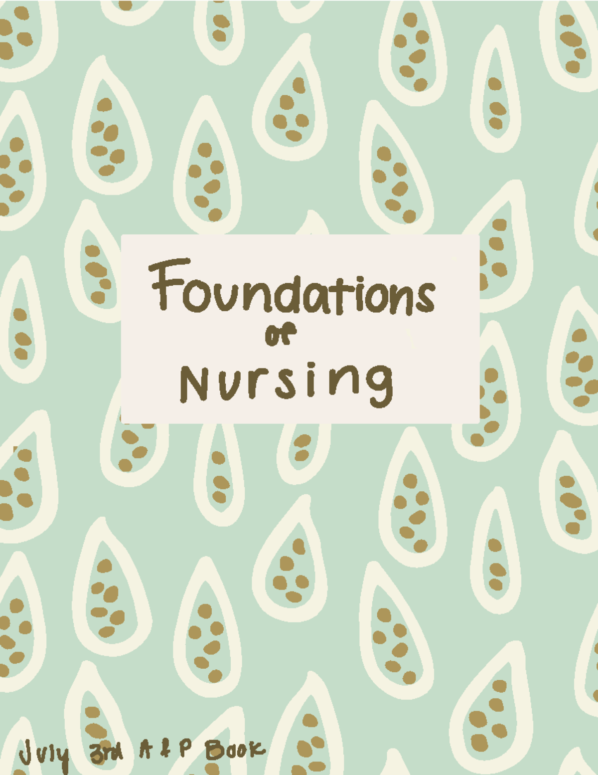Foundations-of-nursing - a)- July 3rd A&P Book June 20, 2023 CH1:The Evolution of Nursing ...