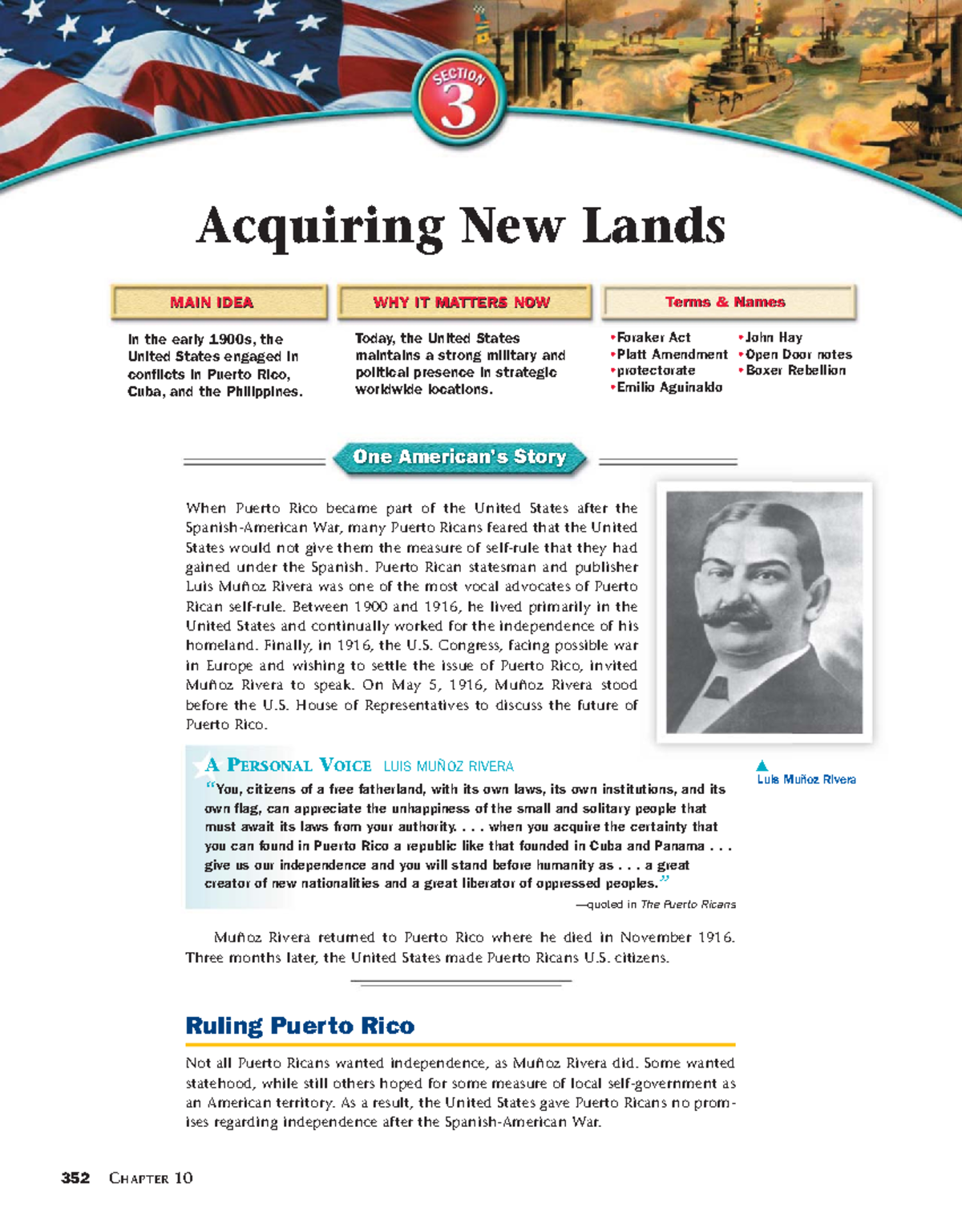 American imperialism - MAIN IDEAMAIN IDEA Terms & NamesTerms & Names ...