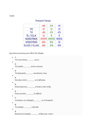 Spanish words - 100 Most Common Words in Spanish (in order) el / la the ...