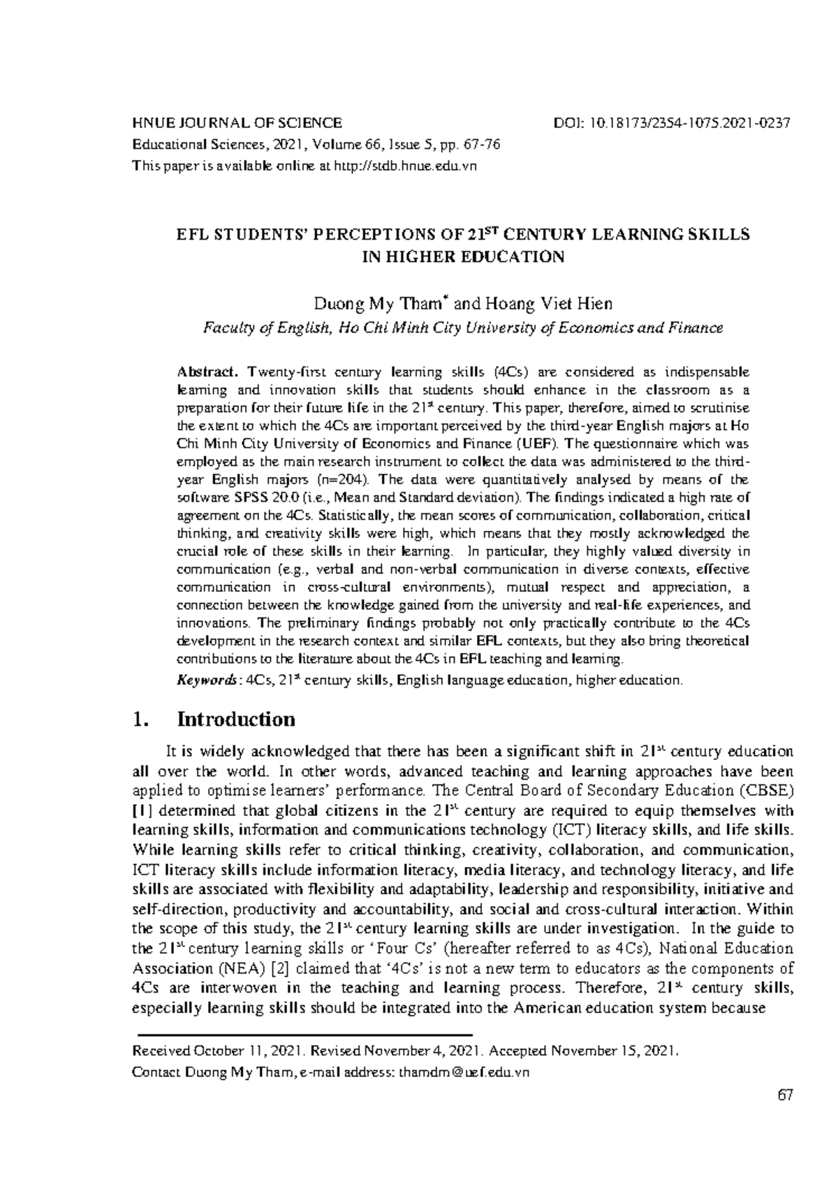 Group-6 Article - group work - HNUE JOURNAL OF SCIENCE DOI: 10.18173 ...