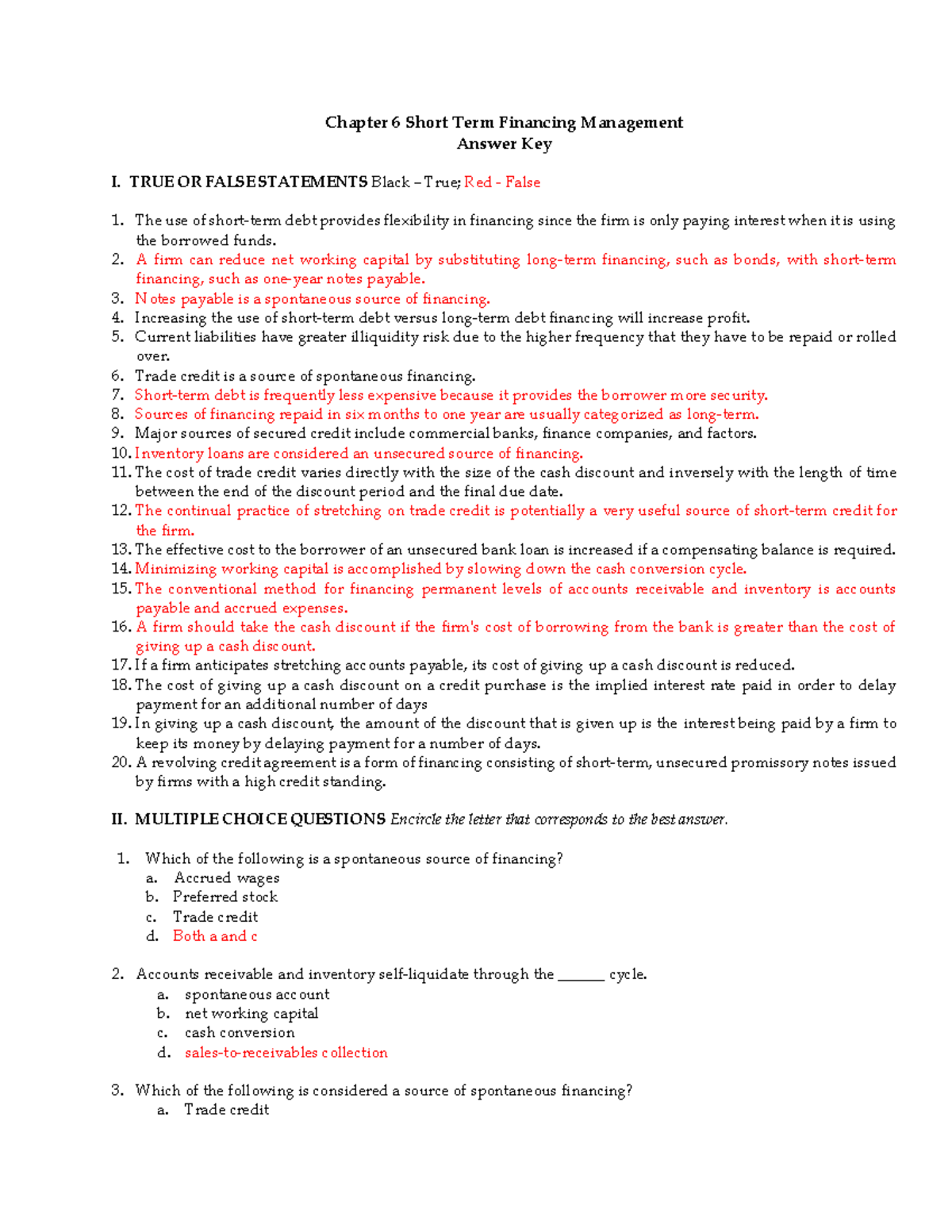 Scribd - FUNDAMENTALS OF ABM 002 - Chapter 6 Short Term Financing ...