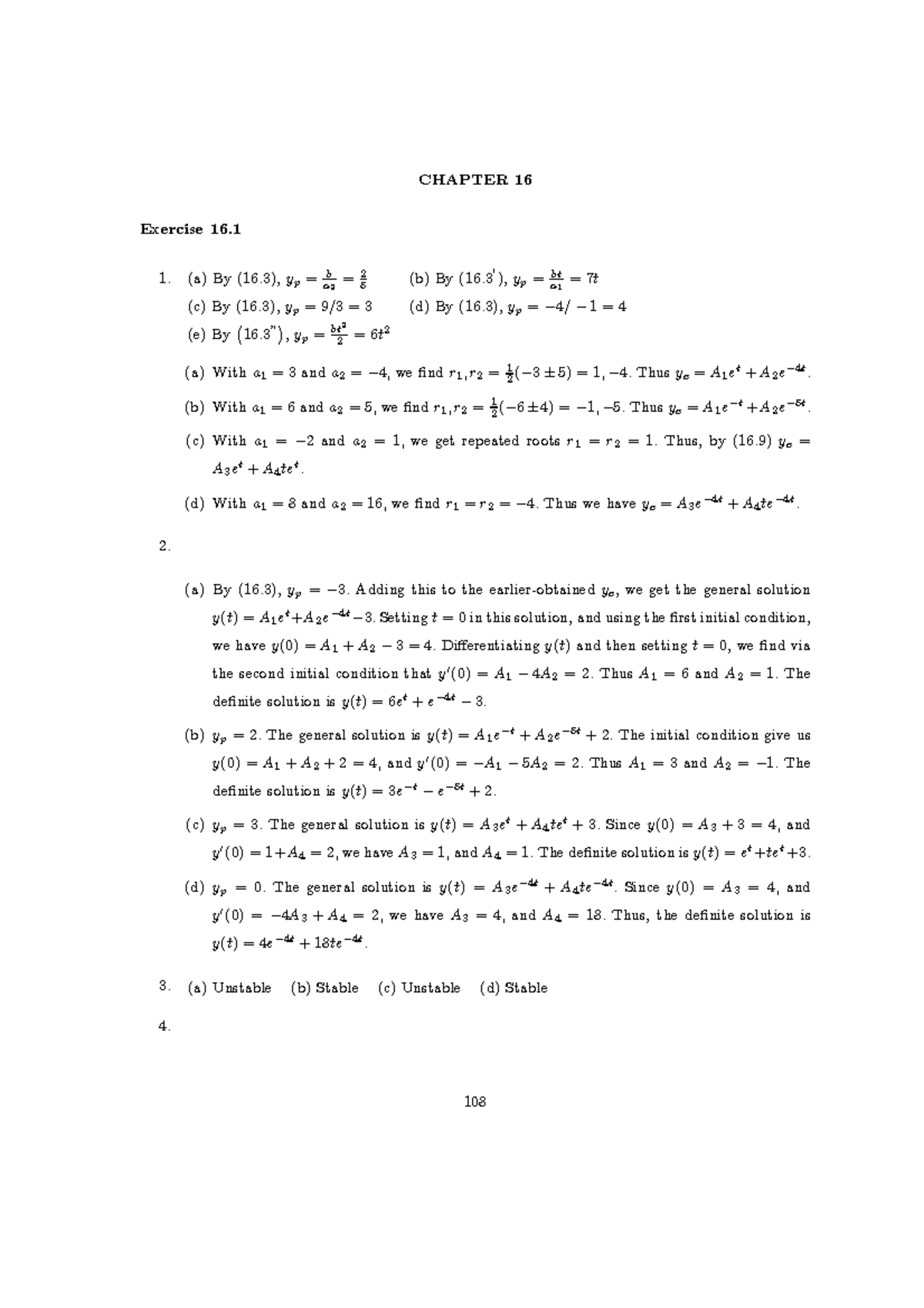 Chap16 - Solucionario alpha chiang fundamental methods of mathematical ...