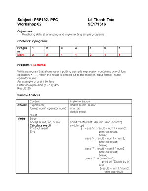 PRF192 01 Conditional Statements - Part 01 Conditional Statements - BASIC - Write a program that ...