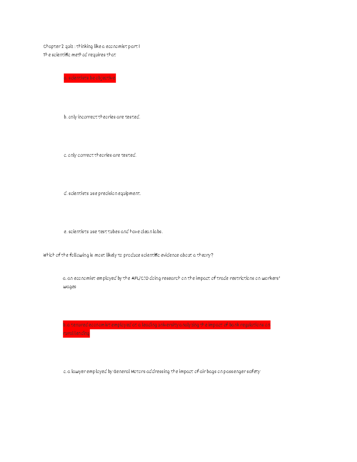 Chapter 2 quiz thinking like a economist part1 - Chapter 2 quiz ...