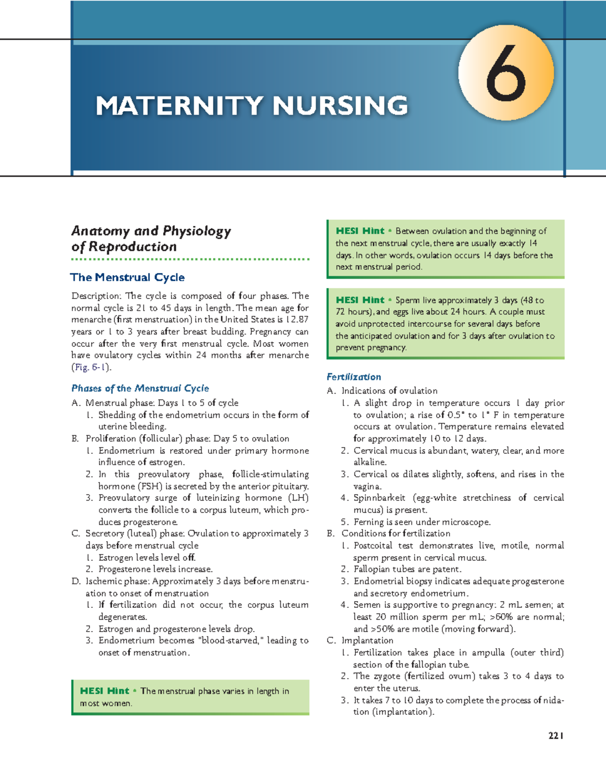 Hesi Comprehensive Review Maternity - 221 6 MATERNITY NURSING Anatomy ...
