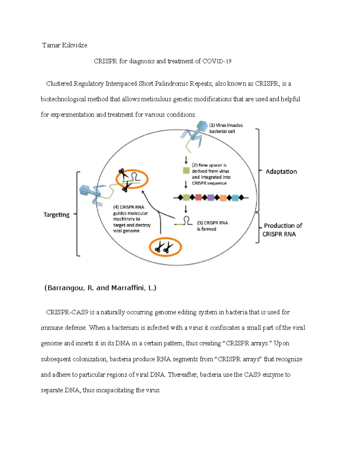 Crispr cited - It is about using Crisp for diagnostics - Tamar Kikvidze ...