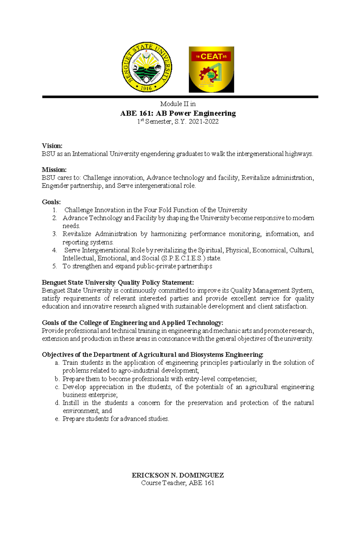 Module 2 - it talks about the different agricultural powers and ...