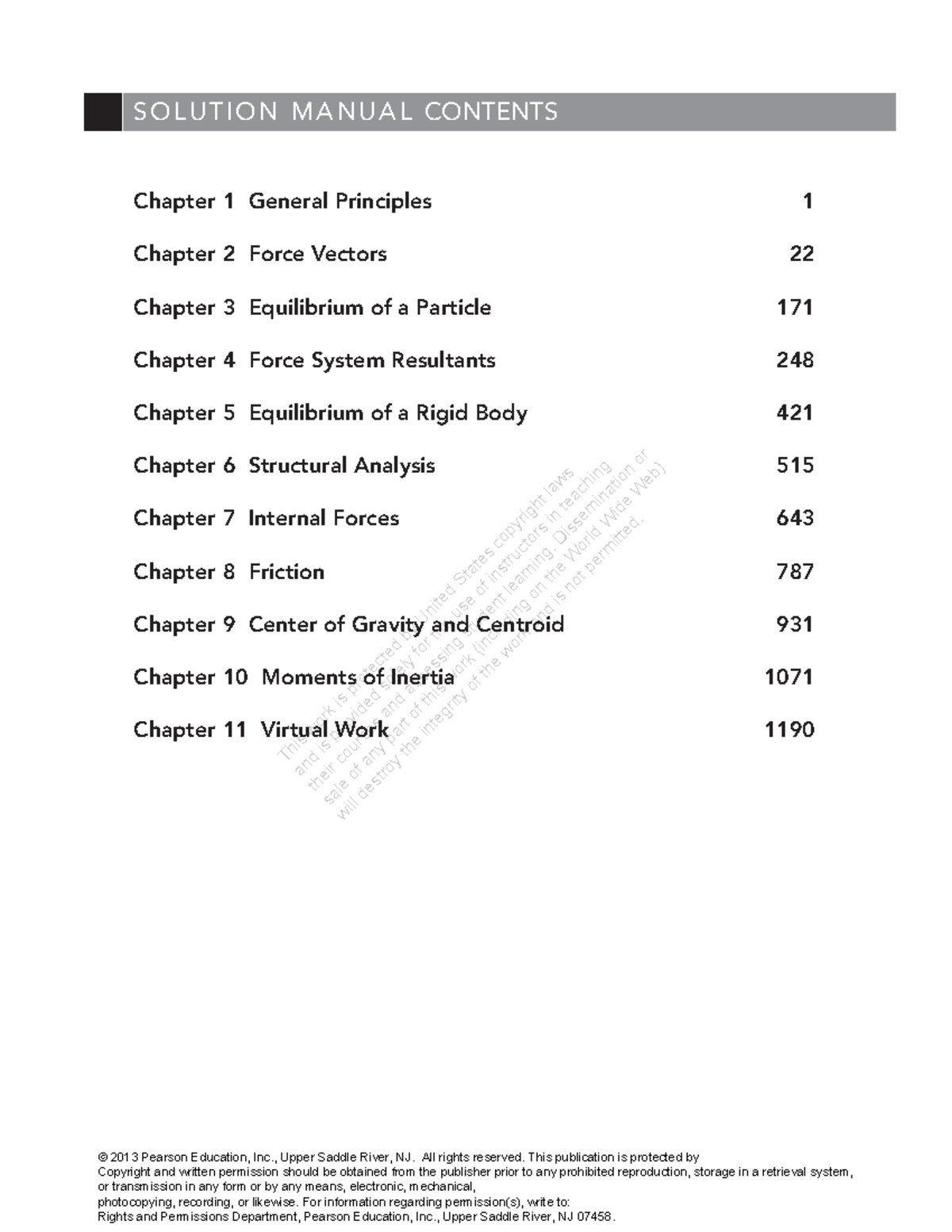 Pdfcoffee - jkksks - S O L U T I O N M A N U A L CONTENTS Chapter 1 General Principles 1 Chapter ...