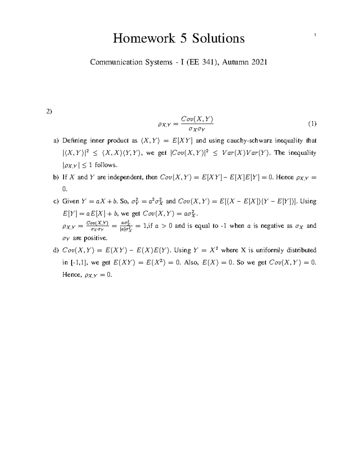 EE341 Practice Home work 5 Solutions - 1 Homework 5 Solutions ...