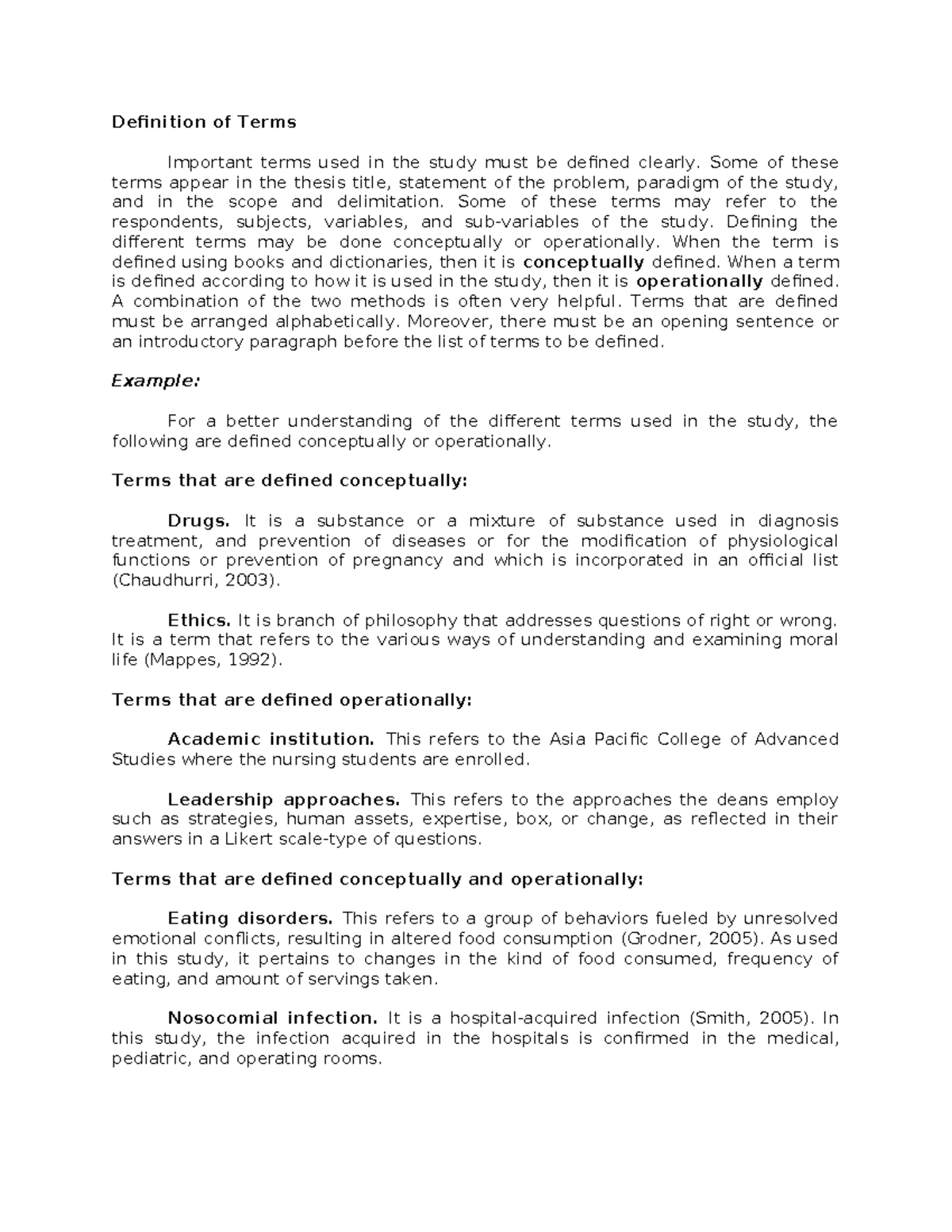 Definition-of-Terms - Definition of Terms Important terms used in the ...