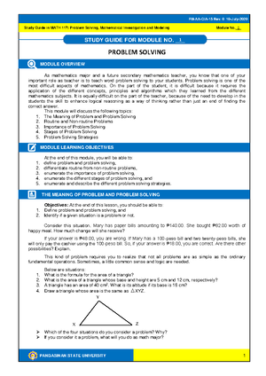 GE3 Module 4 - Study Hard - GENERAL EDUCATION DEPARTMENT GE 3 – ART APPRECIATION COURSE MODULE ...