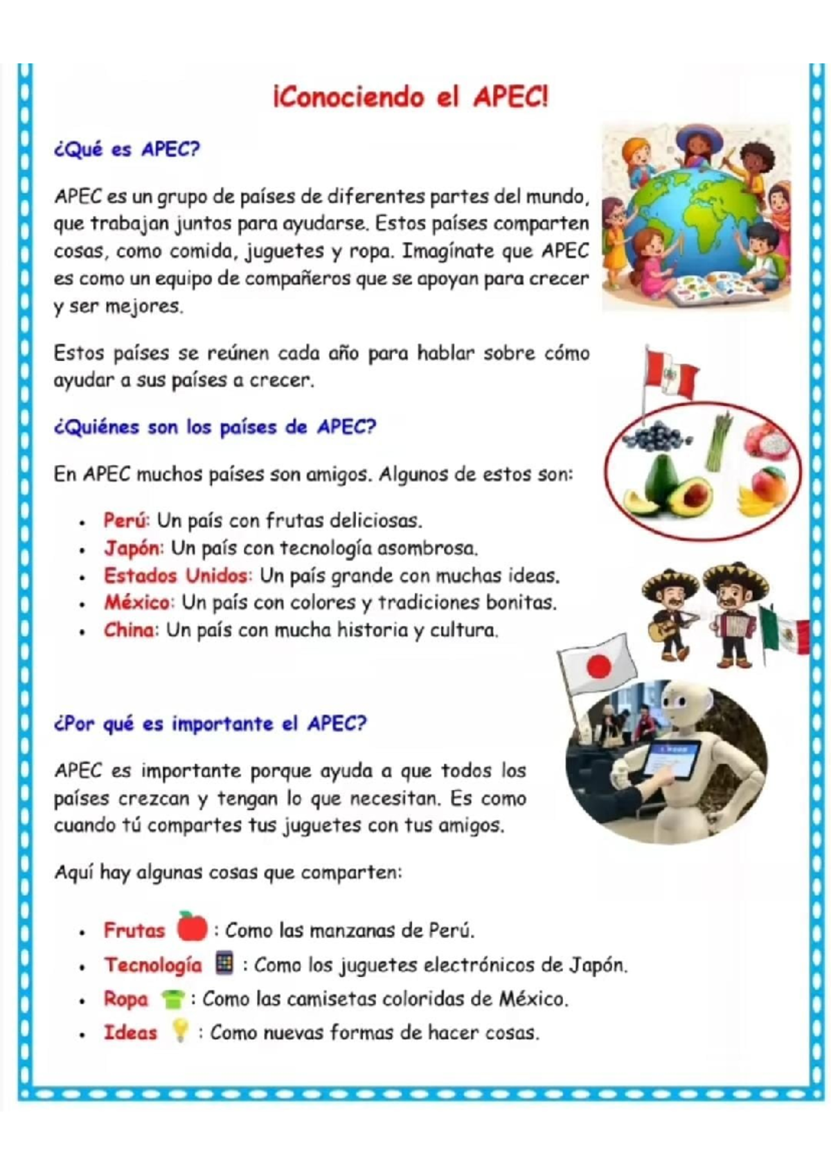 APEC - AÑO 2024 APEC - iConociendo el APEC! es APEC? APEC es un grupo ...