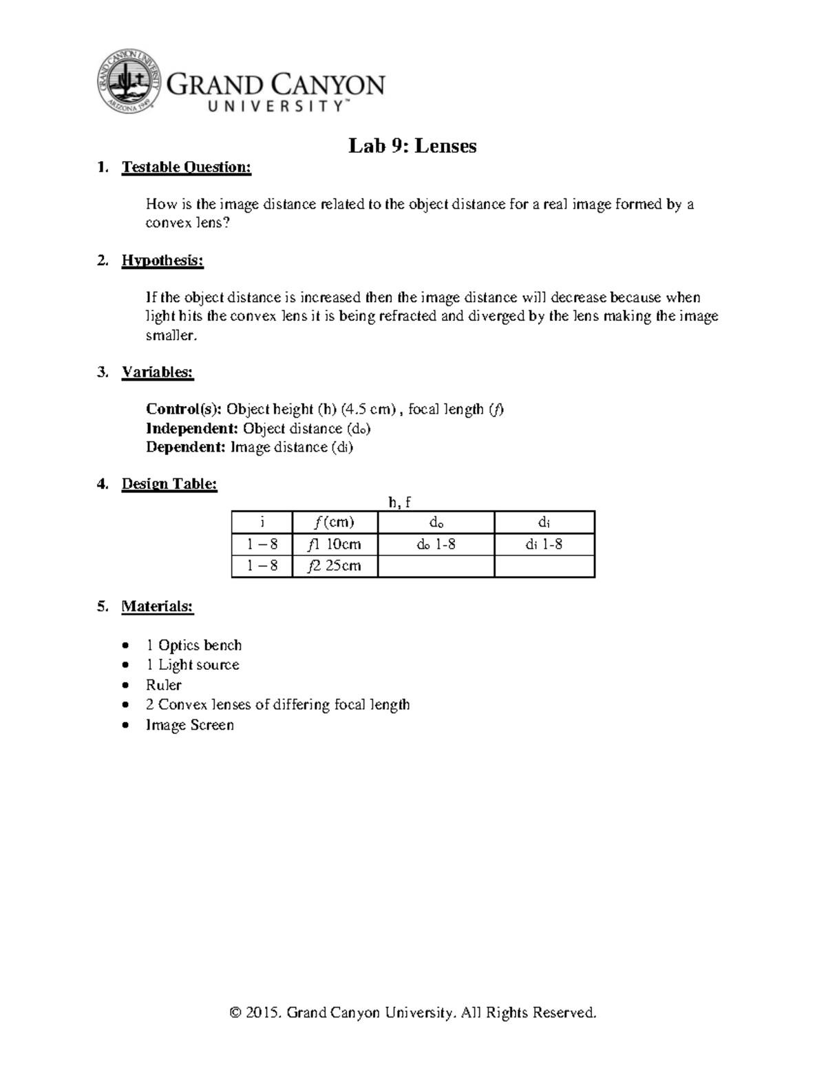Afelix - lab - Lab 9: Lenses Testable Question: How is the image ...