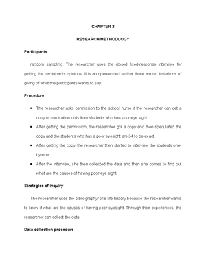 Chapter 1 thesis - Copy - CAUSES OF HAVING POOR EYE SIGHT AMONG SELECTED STUDENTS IN INSTITUTE ...