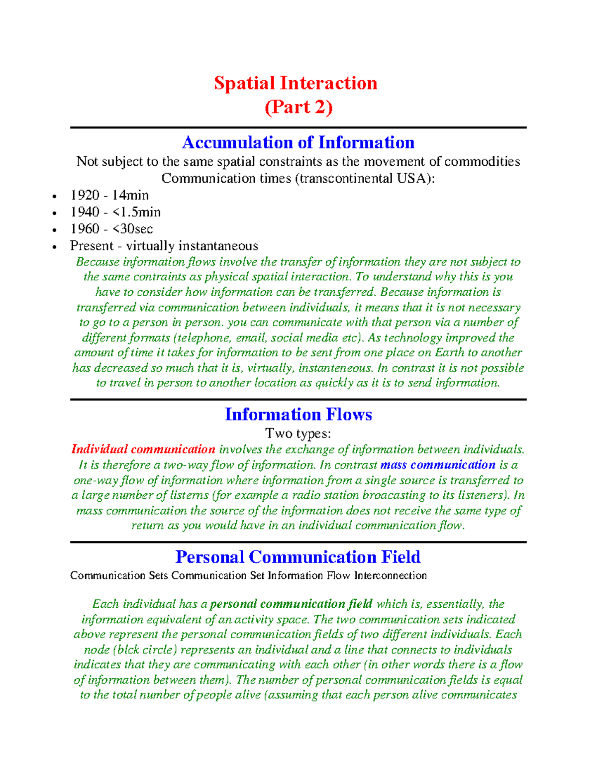 Spatial Interactio 2 - Lecture notes 14-16 - Spatial Interaction (Part ...