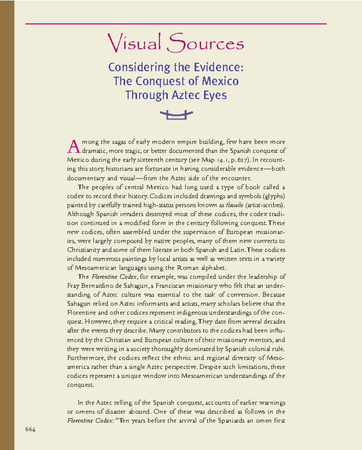 Aztec Mexico - This is Historical class notes from a history textbook ...