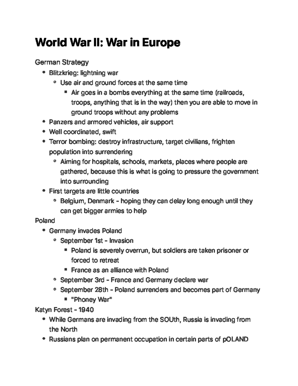 World War II War in Europe - Wo r l d Wa r I I : Wa r i n E u ro p e G ...