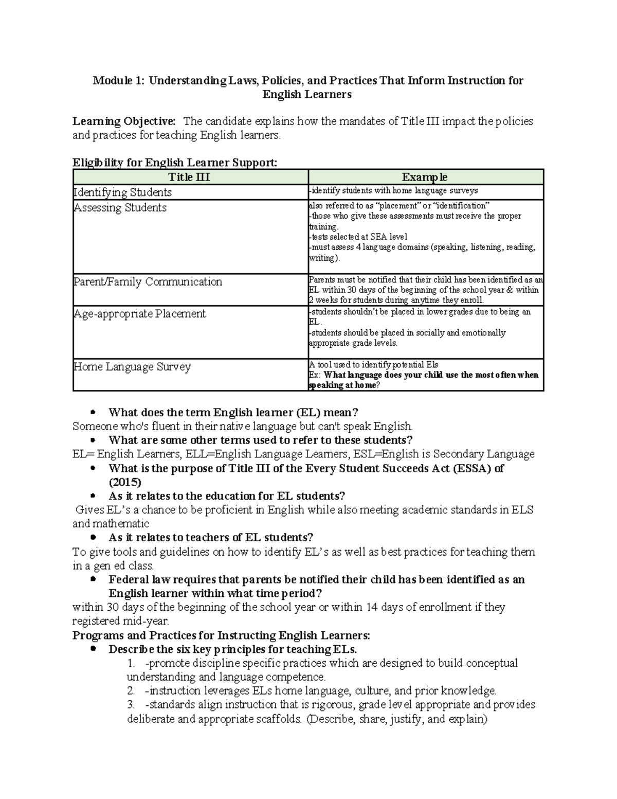 D169 study guide 2024 - Module 1: Understanding Laws, Policies, and ...