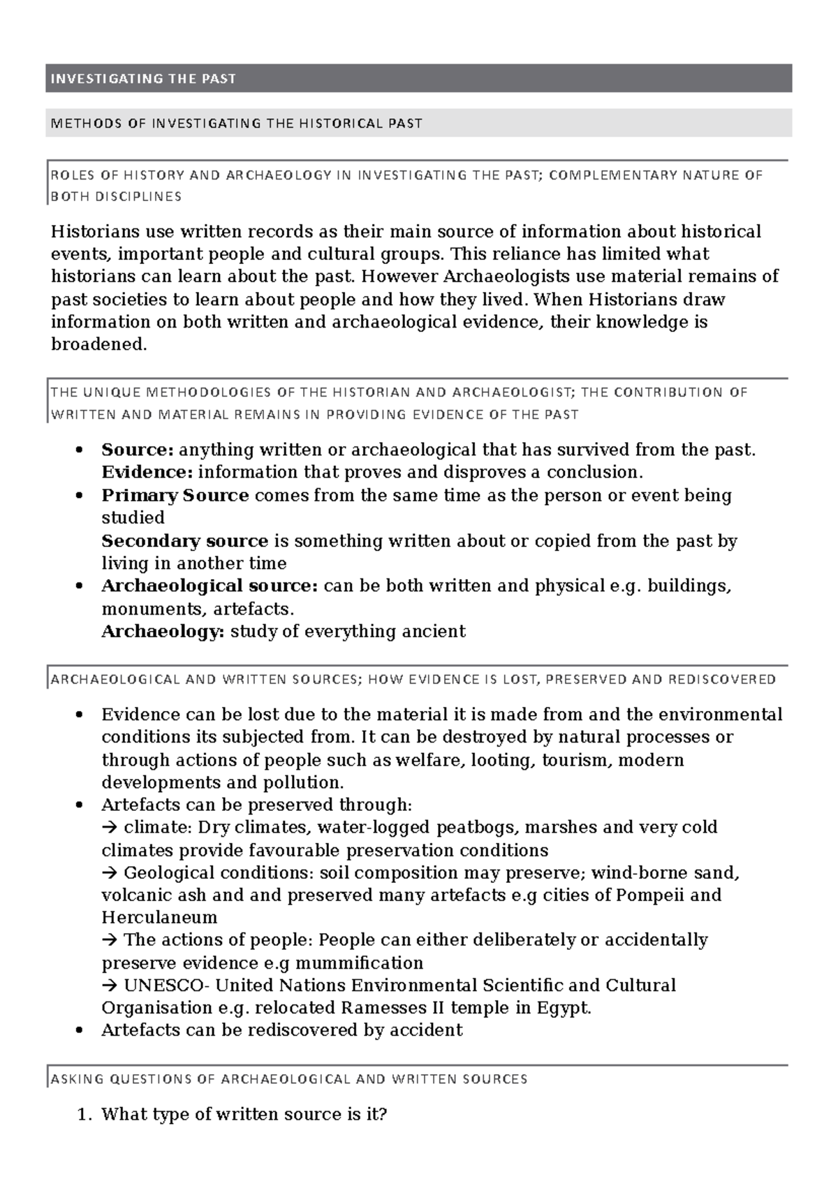 Courses arts history ancient 2015 Ancient History Notes 1 ...