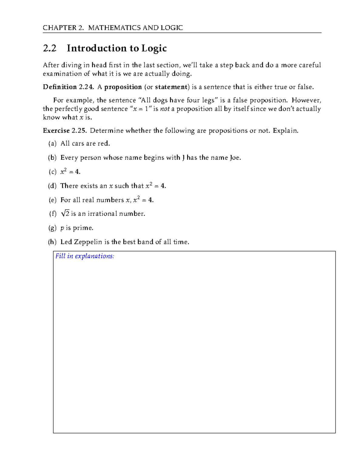 2.2a-PreClass assignment - 2 Introduction to Logic After diving in head ...