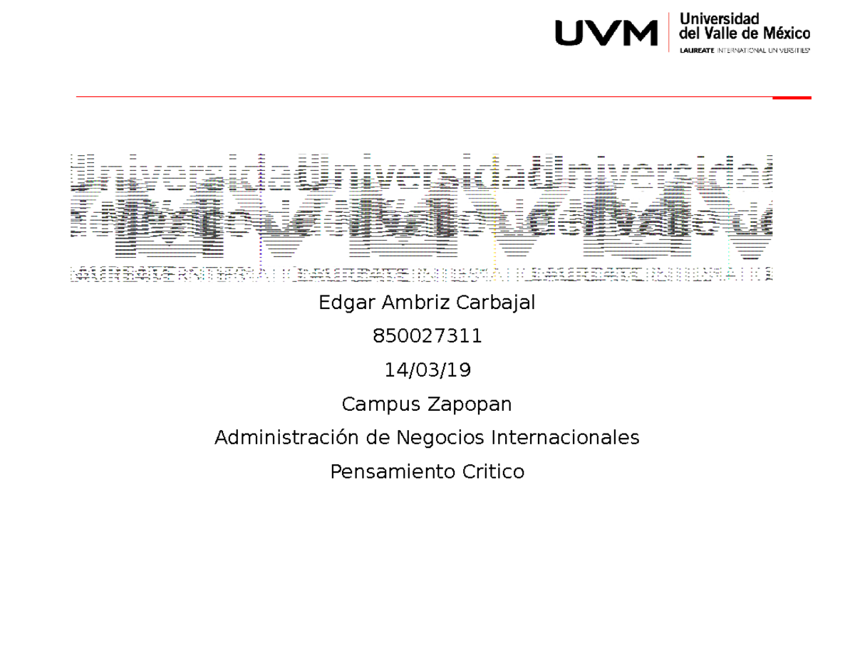 Actividad 11 Pensamiento Critico Edgar Ambriz - Edgar Ambriz Carbajal ...