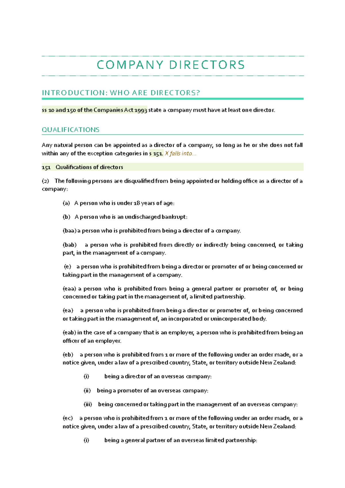 Company Directors - C O M PA N Y D I R E C TO R S INTRODUCTION: WHO ARE ...