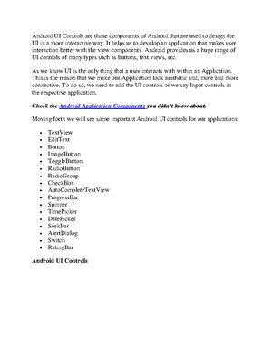 Amadeus - mobile application development - Studocu