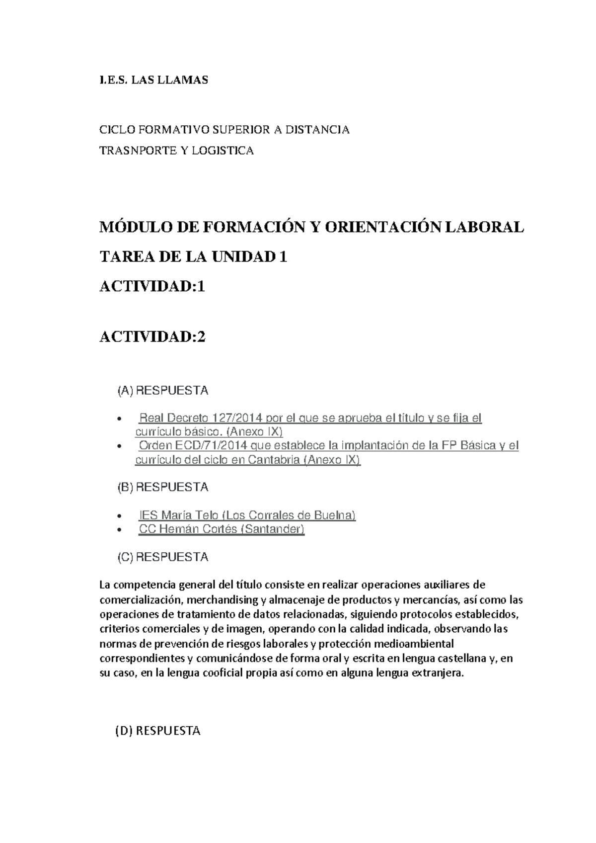 yyyyyyyyyyyyyyyy FOL Tarea 01 - I.E. LAS LLAMAS CICLO FORMATIVO ...