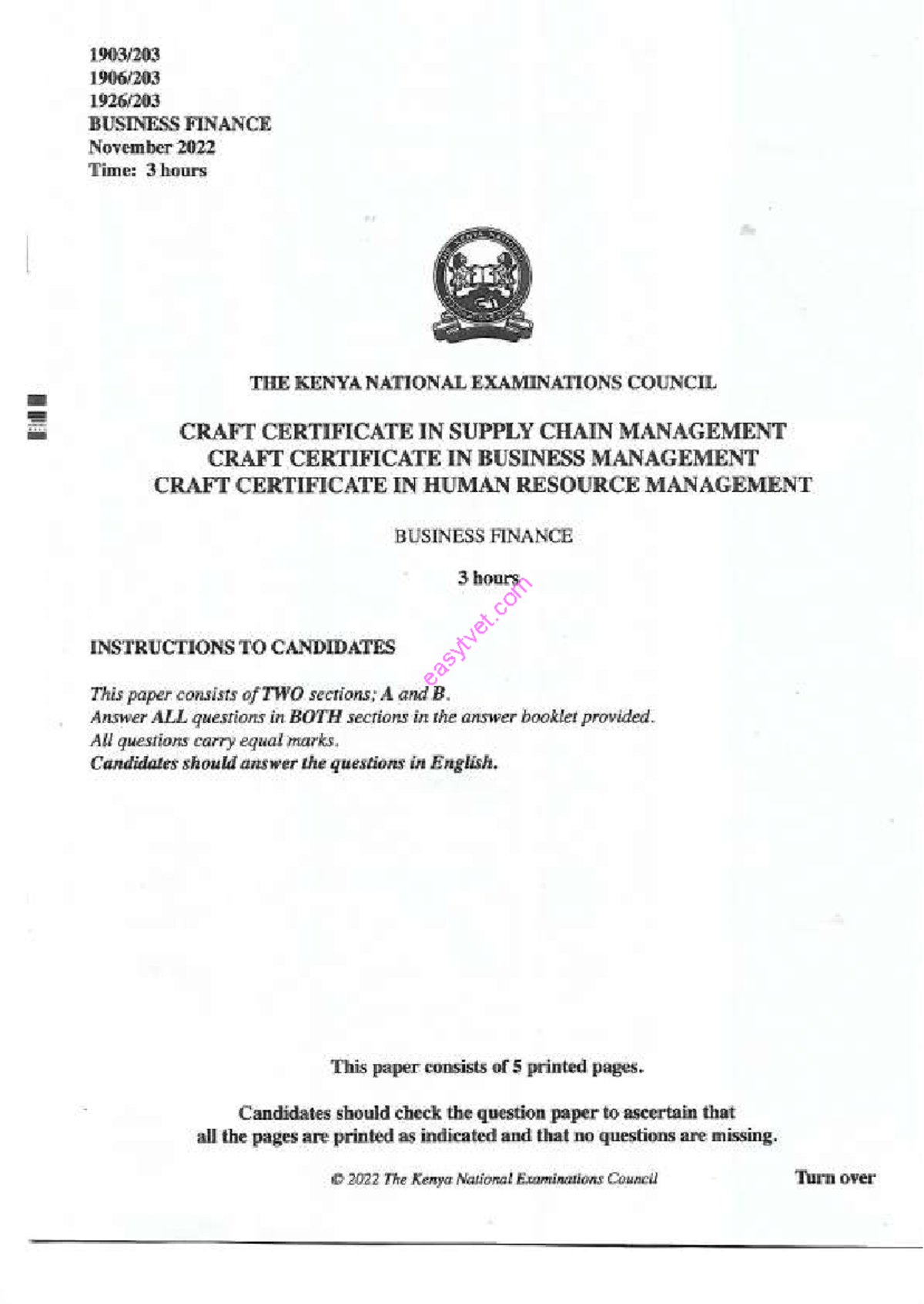 Nov 2022 BF past paper - business management - Studocu