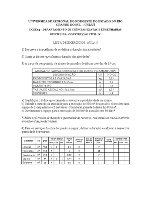 Questão 1 ABC - Respostas de exercicios - PDI PDT UDT UDI FT FL Tci Ttj Tci PDI + D Ttj UDT - D ...