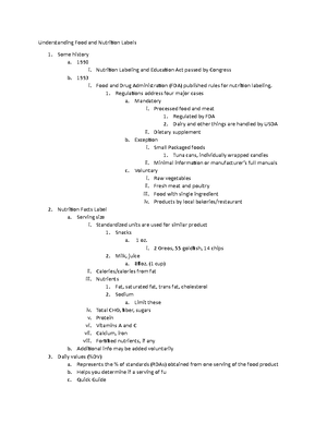 Chapter 2 - Spring 2022 - Key nutrition concepts and terms What is ...
