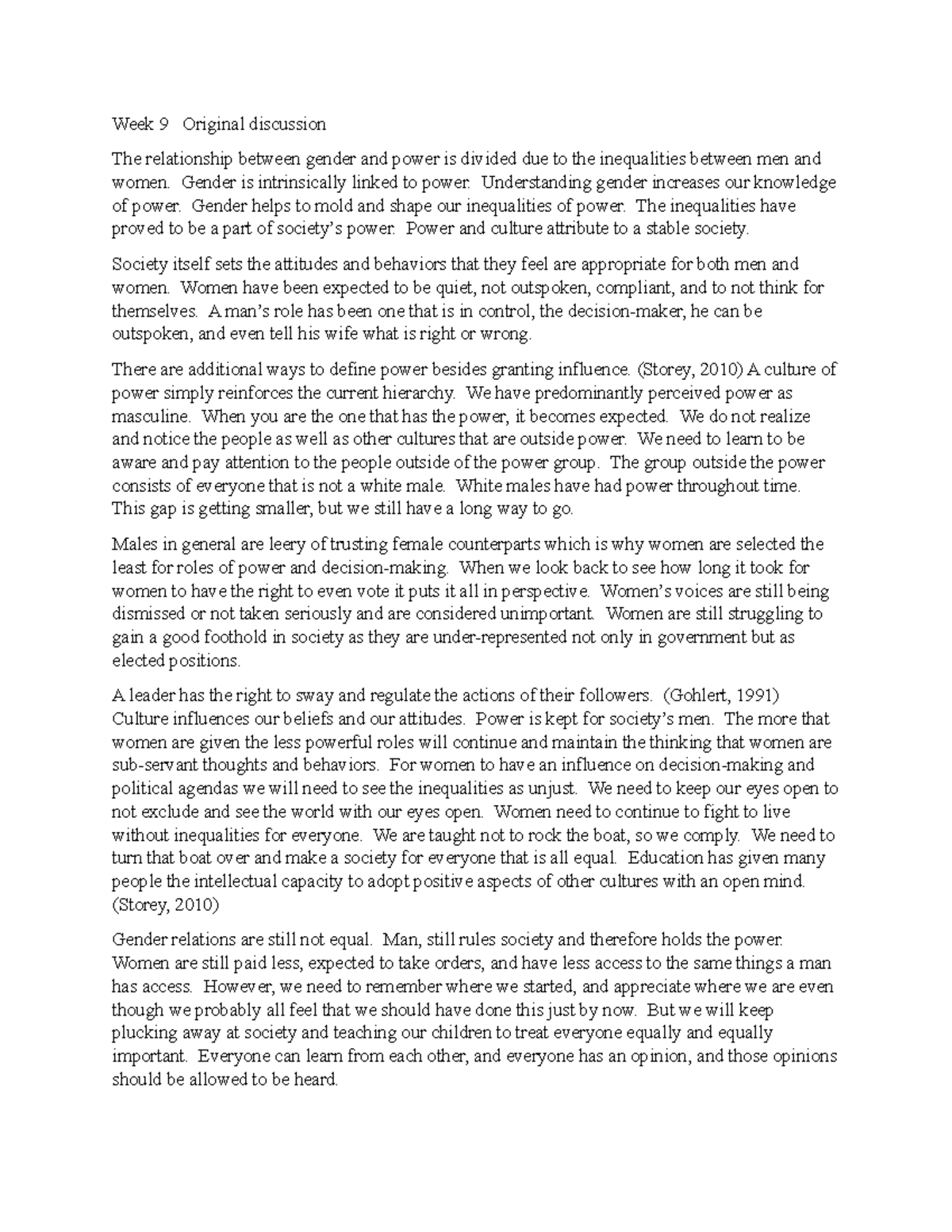 Week9Disc Spellman A - evolution education technology - Week 9 Original ...