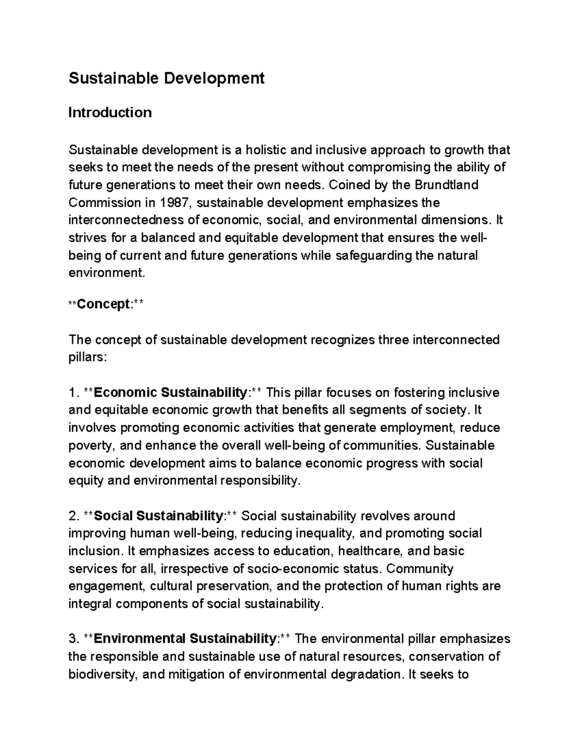 Yash Sustainable Development - Sustainable Development Introduction ...