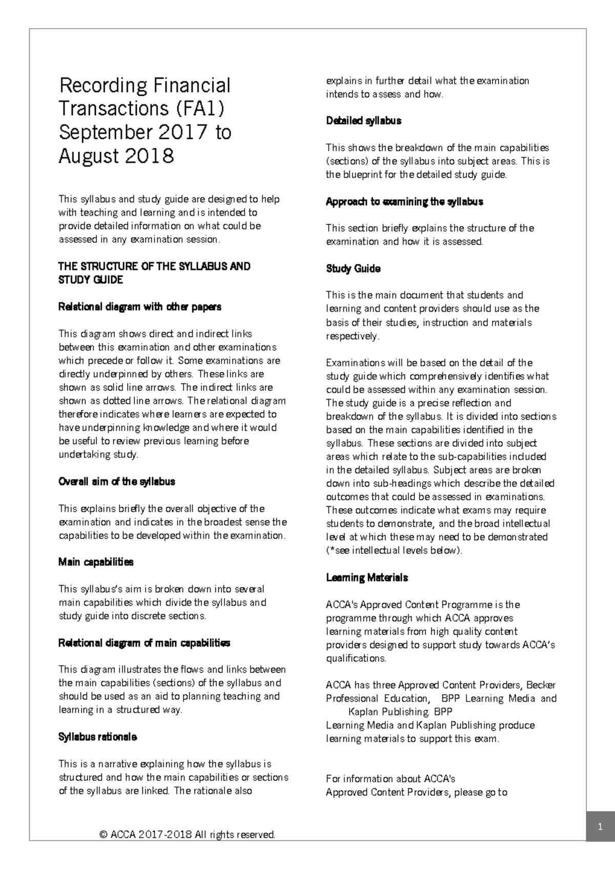 Fa1 sg s17 aug18 - Book fa1 - Human resource management - Studocu